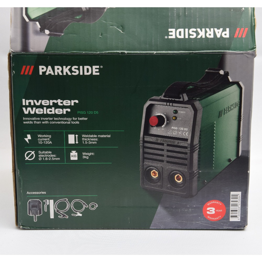 Like New PARKSIDE Inverter Welder Stick Welding Machine PISG 120 D5 ...